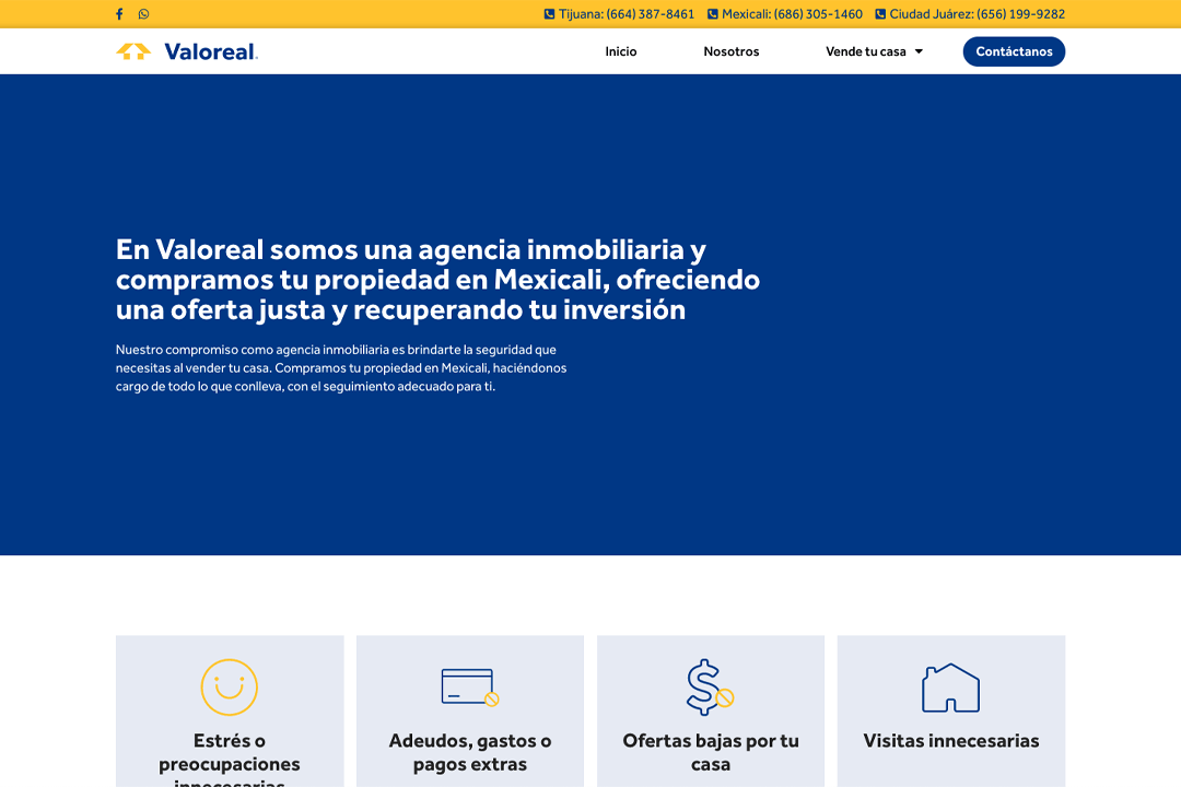 Compramos tu Casa o Propiedad en Mexicali - Valoreal
